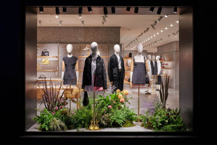 Special Sakura Installation at Valentino Omotesando store