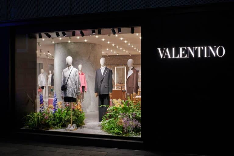 Special Sakura Installation at Valentino Omotesando store