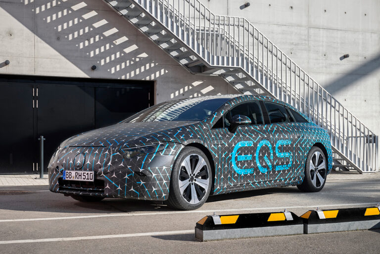 Overview of important drive features of the Mercedes EQS