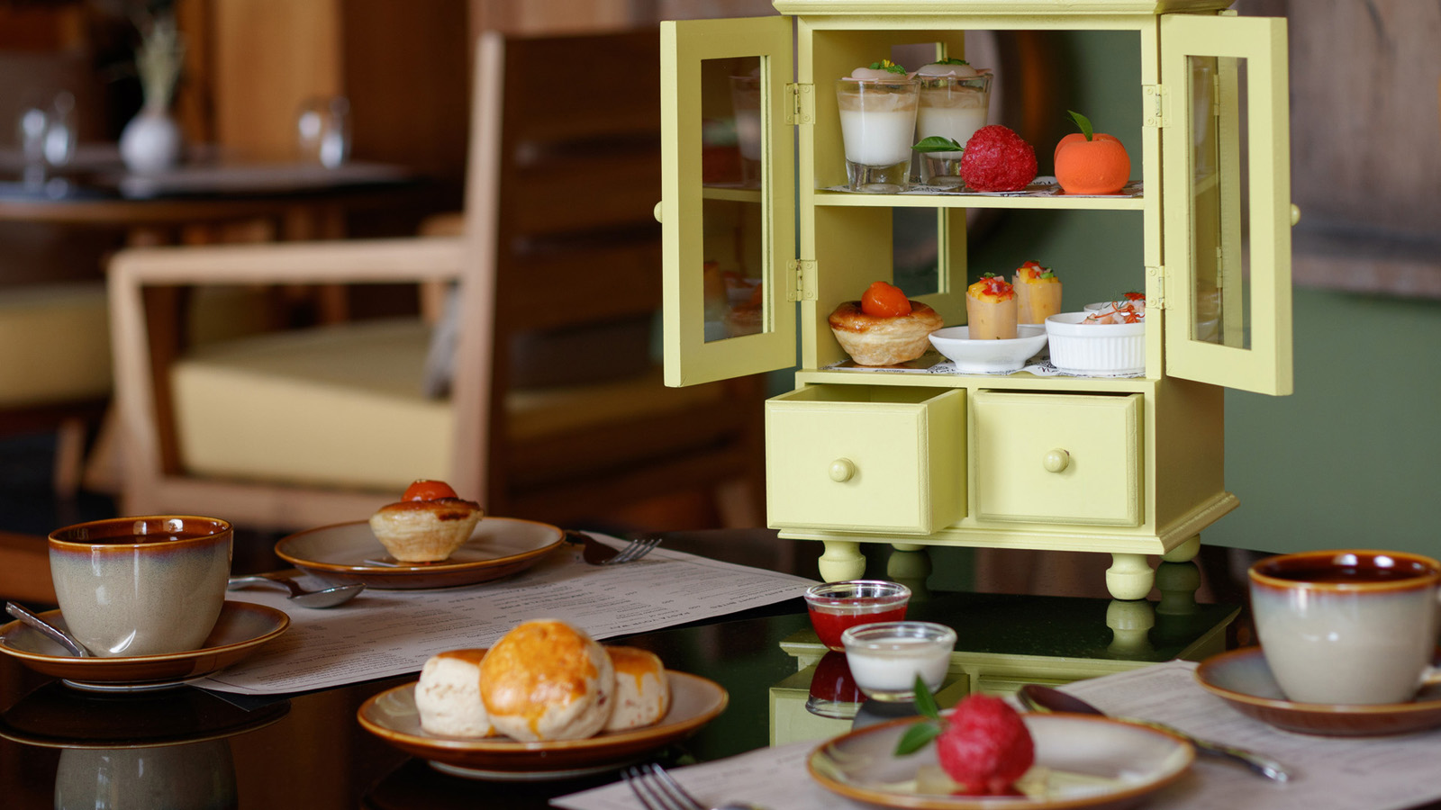 Pastry Chef Yanisa Wiangnon created a new afternoon tea menu using ...