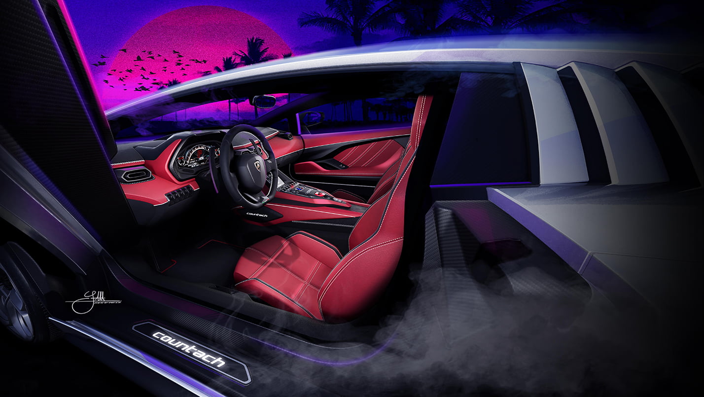 Video: The Lamborghini Countach LPI 800-4 at The Quail