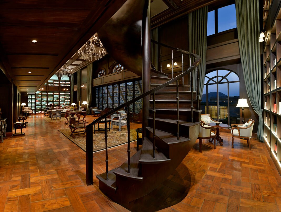 Inside the marvelous Raffles Udaipur on a 21-acre private island