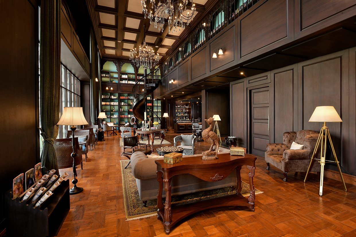 Inside the marvelous Raffles Udaipur on a 21-acre private island