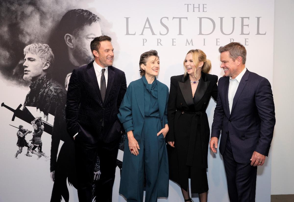 Matt Damon, Ben Affleck, and Jodie Comer celebrate ‘The Last Duel’ at ...