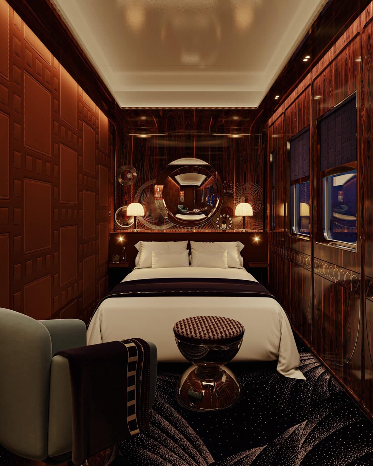 Orient Express revealed the decor of the future Bar-Car by architect ...