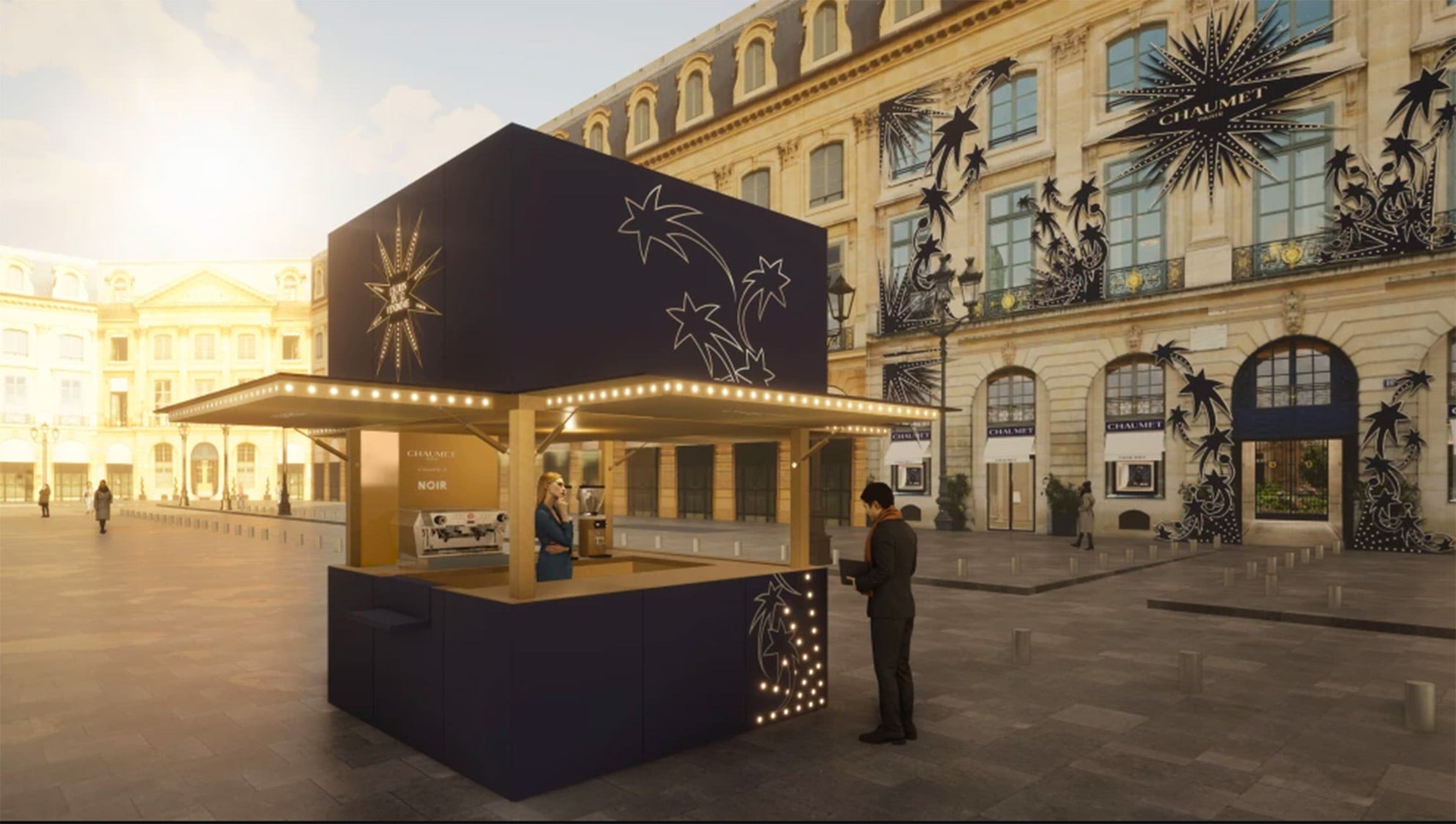 Chaumet has partnered with start-up Noir Coffee Shop to open a pop-up ...