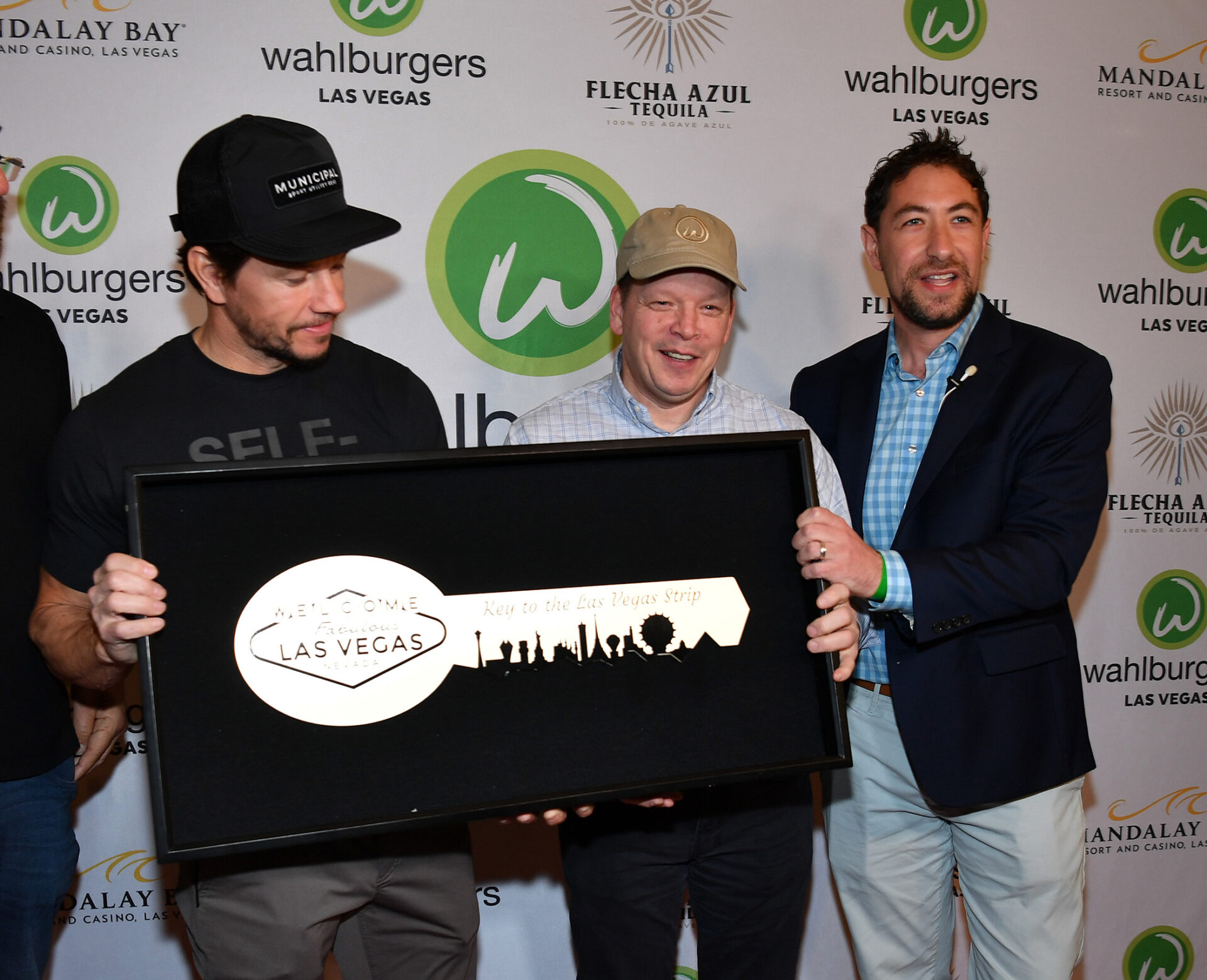 Mark and Paul Wahlberg Honored with Key to Las Vegas Strip at ...