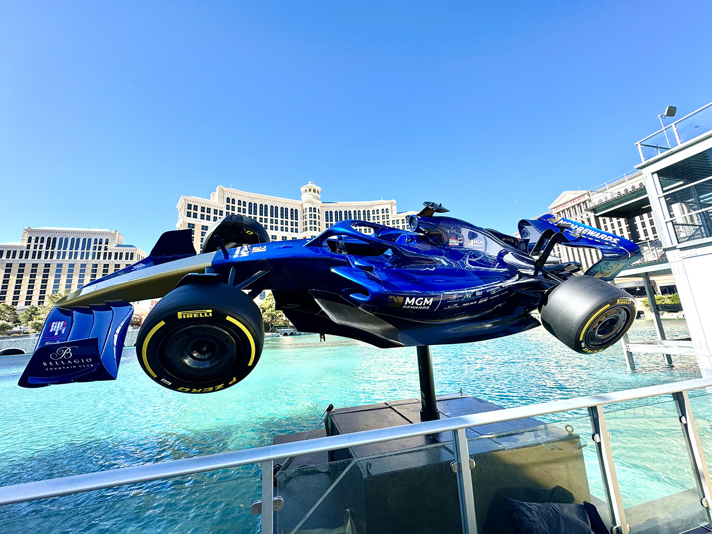 SNAP TASTE | MGM Rewards F1 Show Car at Bellagio Fountain Club