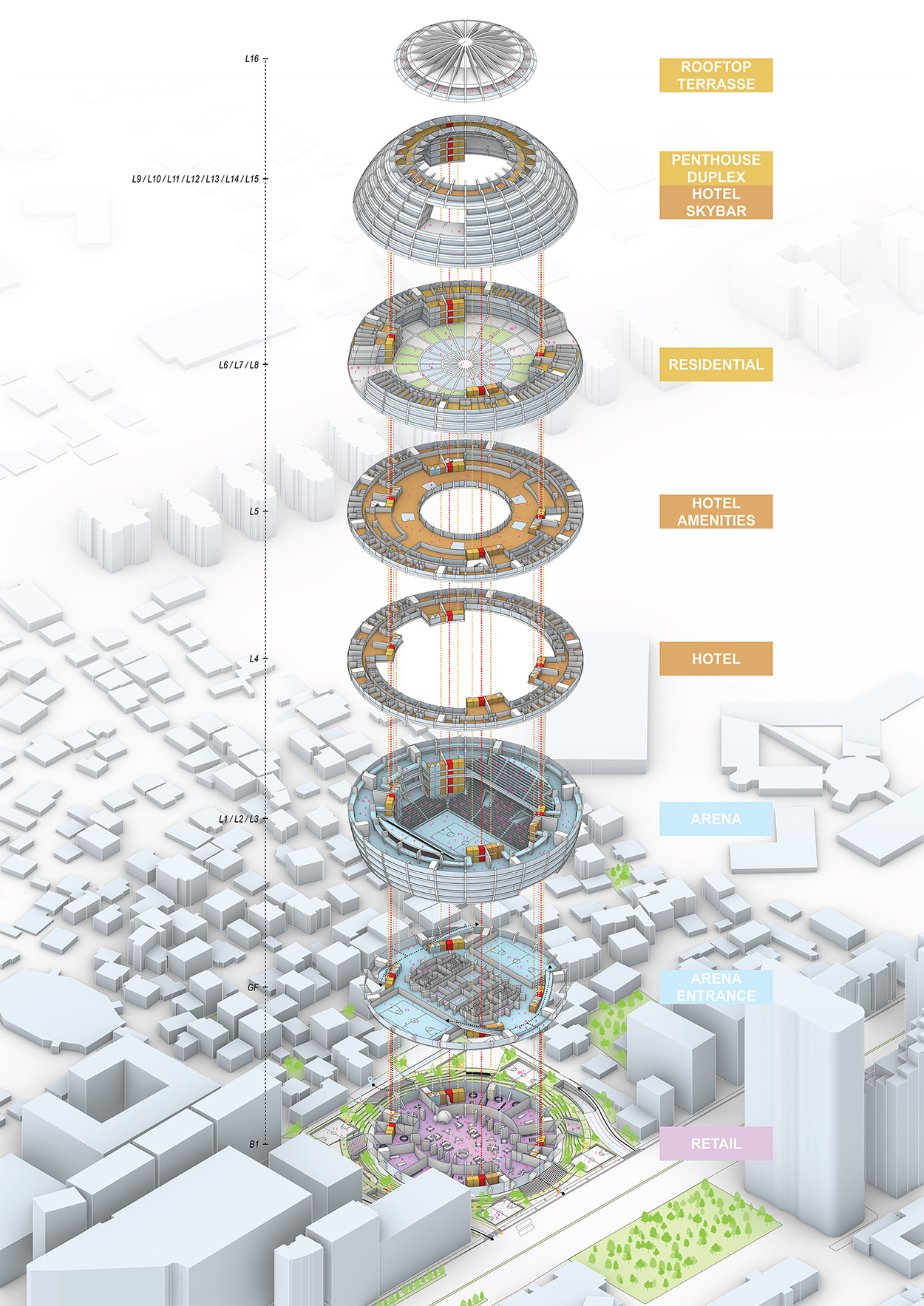 A Sphere for the City: MVRDV’s “Grand Ballroom” Set to Transform Tirana ...