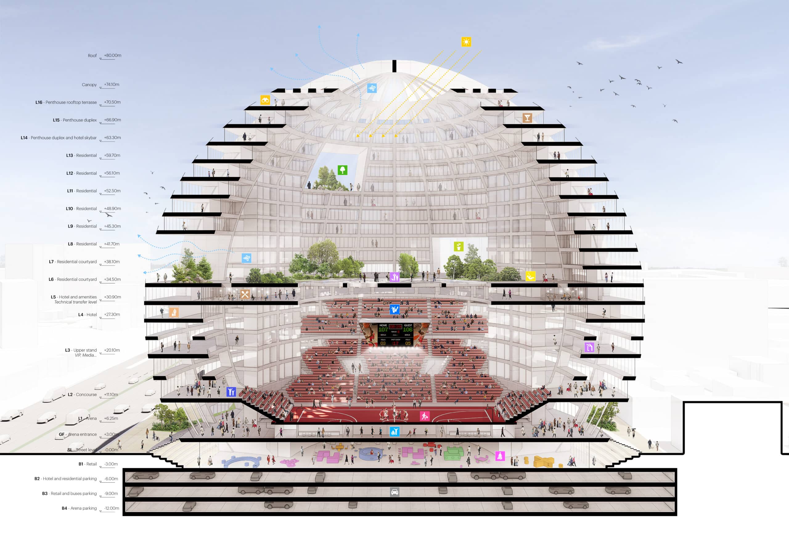 A Sphere for the City: MVRDV’s “Grand Ballroom” Set to Transform Tirana ...